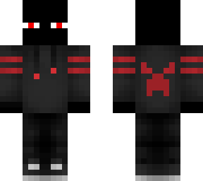 Enderman - Jacket black red variant | Minecraft Skin