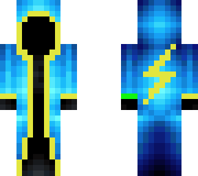 blue electricity god | Minecraft Skins