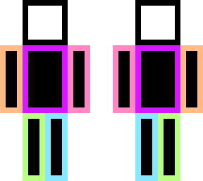 Multi-Color Man | Minecraft Skin