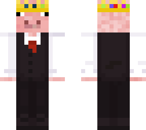Technoblade in a suit with crown (no chubby head AND FIXED) | Minecraft ...