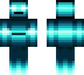 Blue flame Herobrine version | Minecraft Skin