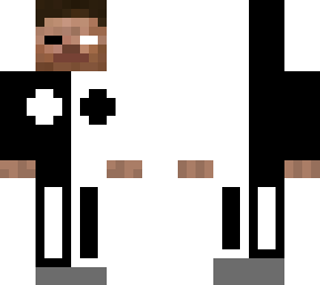 Steve Black And White | Minecraft Skin