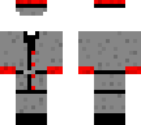 The Silver Army Lieutenant Uniform Template | Minecraft Skin