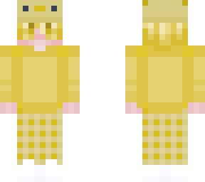 Yellow Axolotl Boy | Minecraft Skin