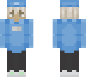 blue hoodie | Minecraft Skin