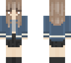 blue letterman jacket | Minecraft Skin