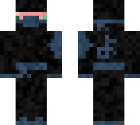 cerdito ninja ojos verdes | Minecraft Skin