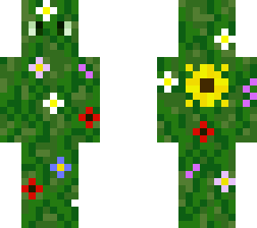 Flowering Vines And Moss Person | Minecraft Skin