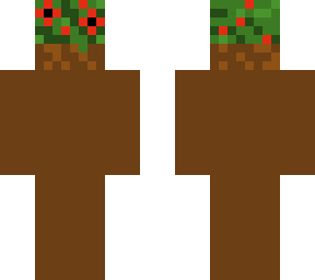 flower pot with red flowers mini-block | Minecraft Skin