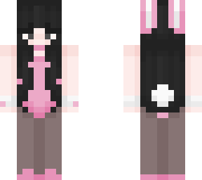 pink bunny girl | Minecraft Skin