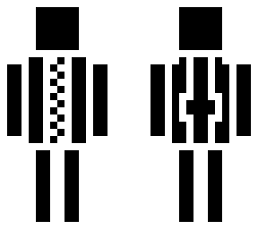 black and white | Minecraft Skins