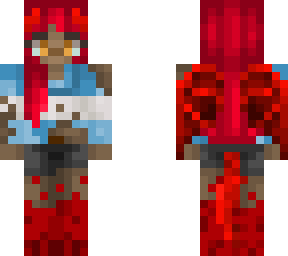 Fire Dragon Human- Female | Minecraft Skin