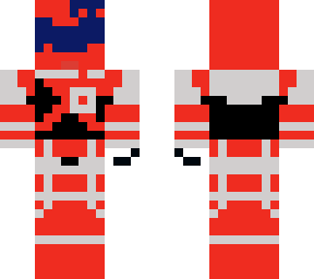 Uchu Sentai kyuranger ShiShi red | Minecraft Skin