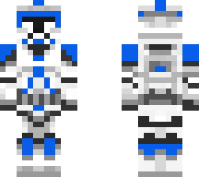 Blue Clone Commander | Minecraft Skin