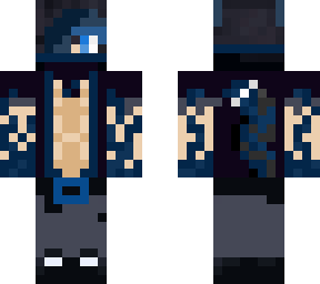 Blue werewolf Zane | Minecraft Skin
