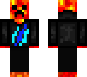 PrestonPlayz Ice Fire Merch | Minecraft Skin
