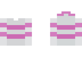 White and Pink Stripped Sweater/Hoodie Base | Minecraft Skin