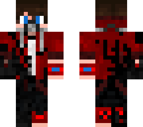 Blue and red Eystreem | Minecraft Skin