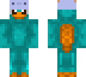 Perry the Platypus With Axolotl Hat | Minecraft Skin