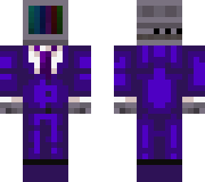 TELLY HEAD IN PURPLE SUIT PART TWO | Minecraft Skin