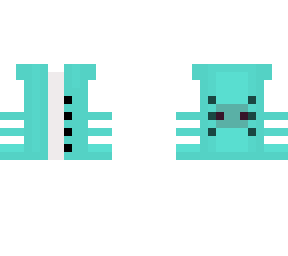 Aqua Axolotls MCC jacket base | Minecraft Skin