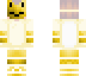 Golden Fox Mask Boy (credit to Bubster) | Minecraft Skin