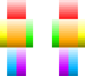 Rainbow Fade Skin | Minecraft Skin