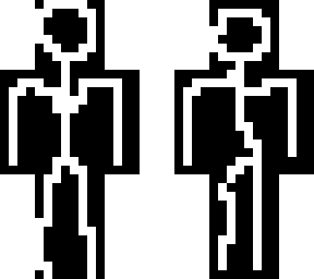 stickman costume green black and white | Minecraft Skins