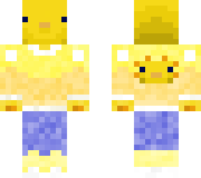 Yellow Axolotl | Minecraft Skin