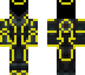Yellow tron | Minecraft Skin
