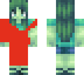 ZOmbie girl in dress | Minecraft Skin