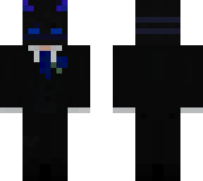 Blue demon mask | Minecraft Skin
