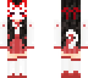 Kitsune mask | Minecraft Skin