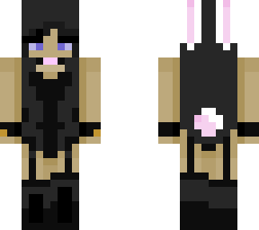 l~Black Bunny Girl~l | Minecraft Skin