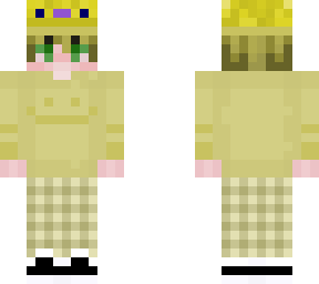 Yellow Axolotl Guy | Minecraft Skin