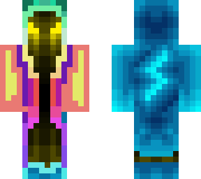 Colorful electrical GOD | Minecraft Skin