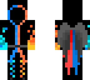 fire and water | Minecraft Skin