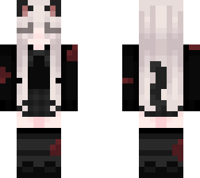 Halloween Black Cat Girl | Minecraft Skin