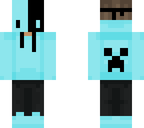 Masked cyan boy FXD | Minecraft Skin