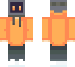 orange tv head | Minecraft Skin