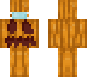 carved pumpkin with face mask | Minecraft Skin