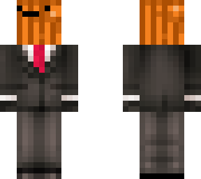 Derp Pumpkin with suit | Minecraft Skin