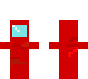 Among Us red mini crewmate | Minecraft Skin