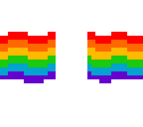 rainbow pixel art | Minecraft Skin