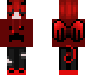 Black Demon Boy | Minecraft Skins