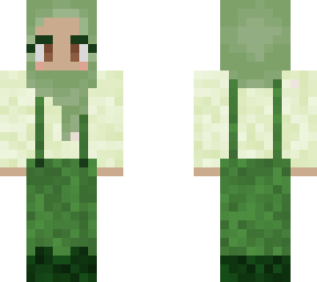 Islam Muslim Cute Green Sage Forest Girl Minecraft Skins
