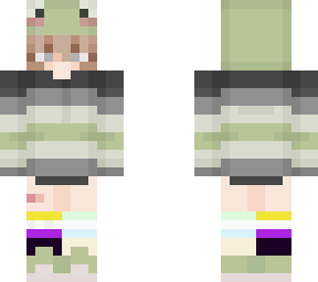 Unlabeled Non-binary person | Minecraft Skin