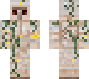Iron Golem person red eyes | Minecraft Skin