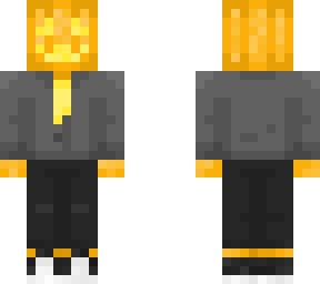 pumpkinhead pumpkin grey black halloween | Minecraft Skins