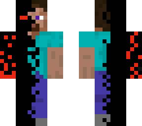 Half Evil Steve | Minecraft Skin